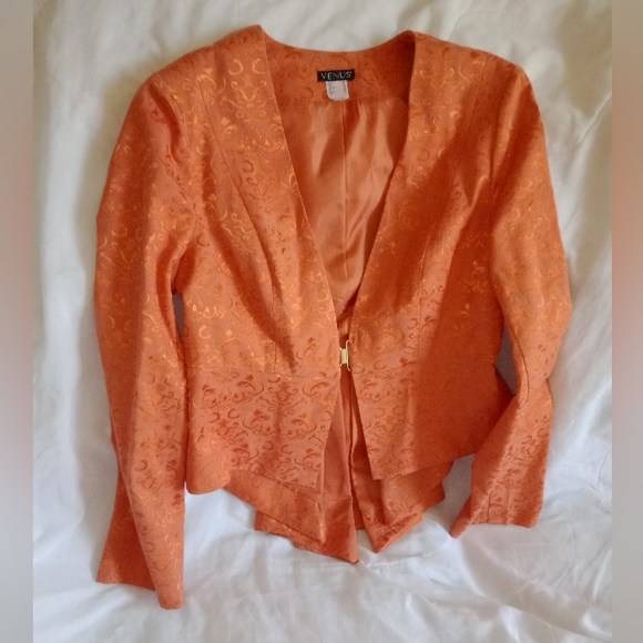 VENUS | Jackets & Coats | Venus Embroidered Dress Coattail Jacket Size ...